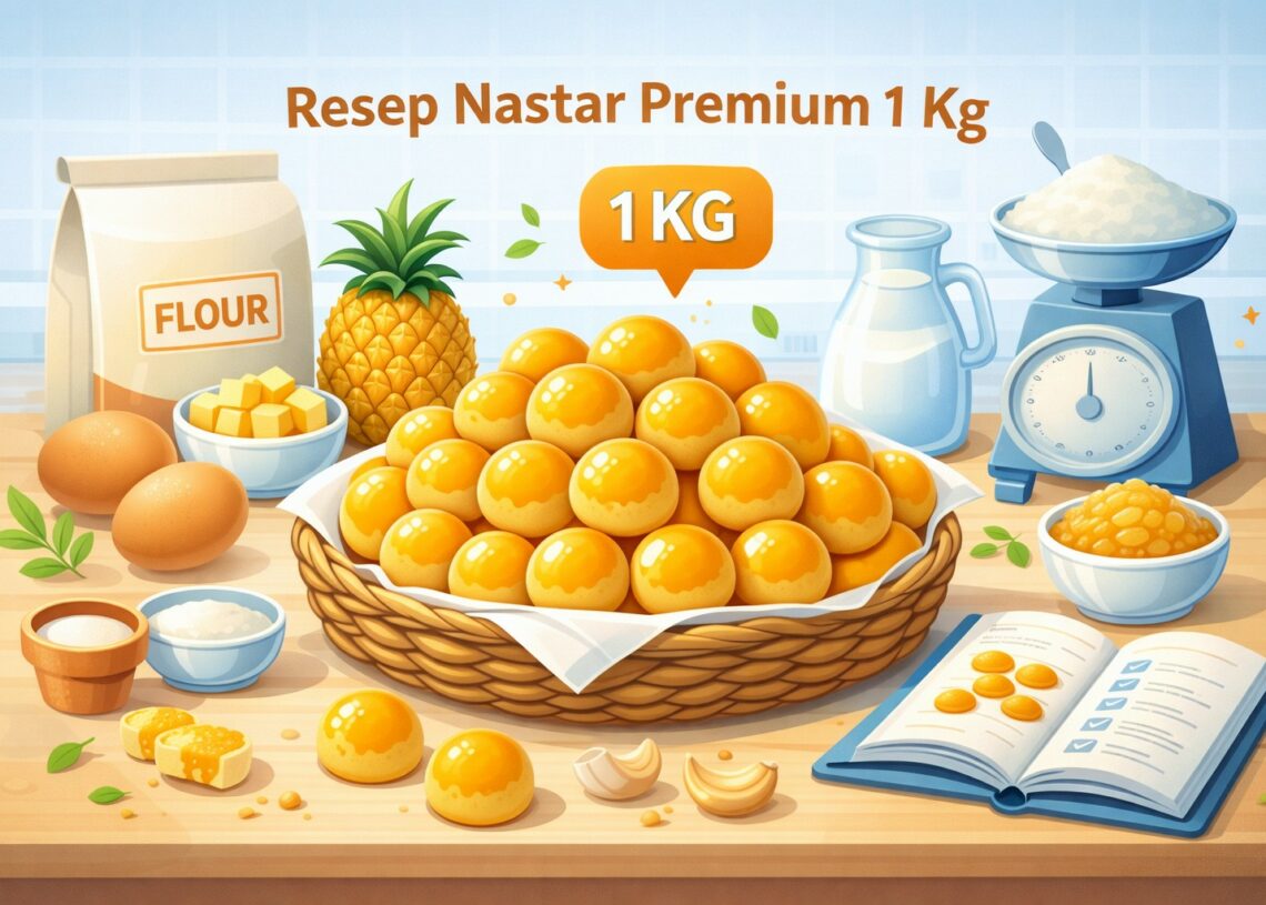 Resep Nastar Premium 1 Kg Lembut Wangi Butter Anti Gagal